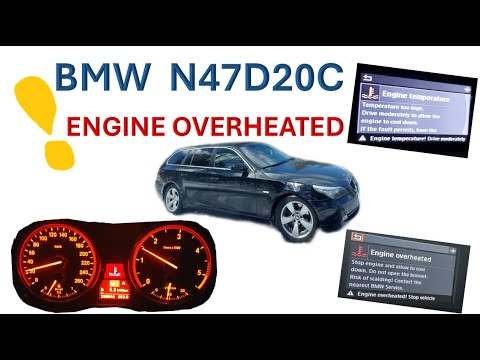 BMW N47D20C e61 520d, (e60/e90/e91) - solving the engine overheating problem (supraincalzire ...