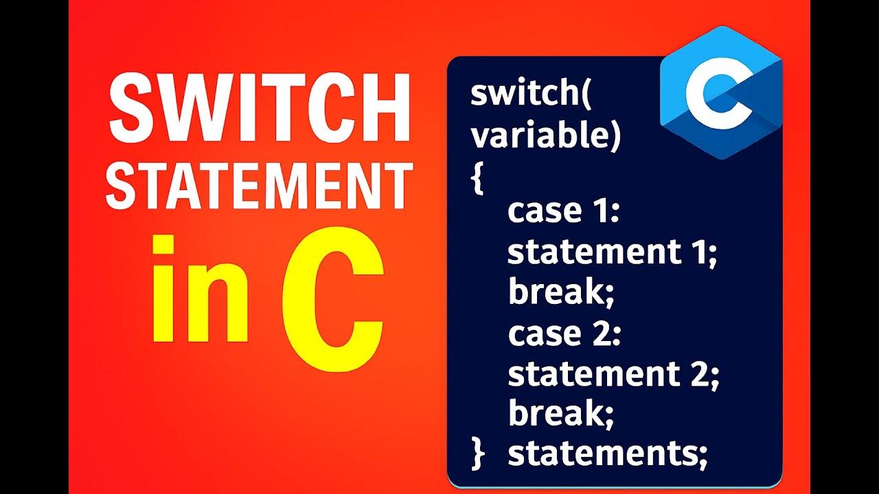 Switch Statement in C Programming With Examples - YouTube