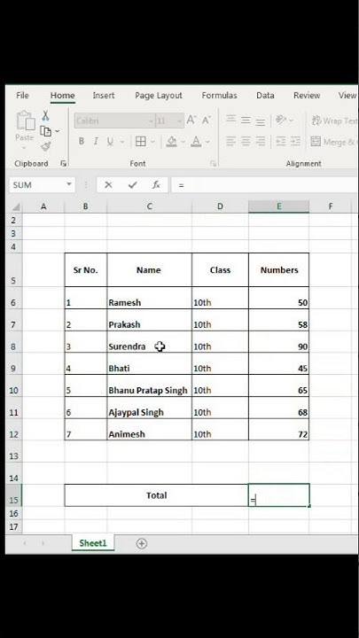 How to use subtotal Formula in excel #shorts - YouTube