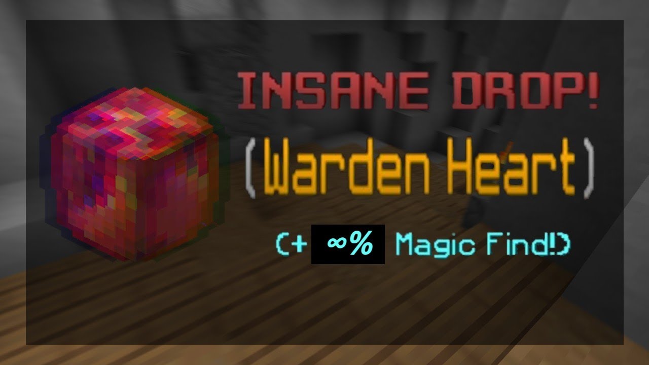 I Dropped My First Warden Heart (Hypixel Skyblock) - YouTube