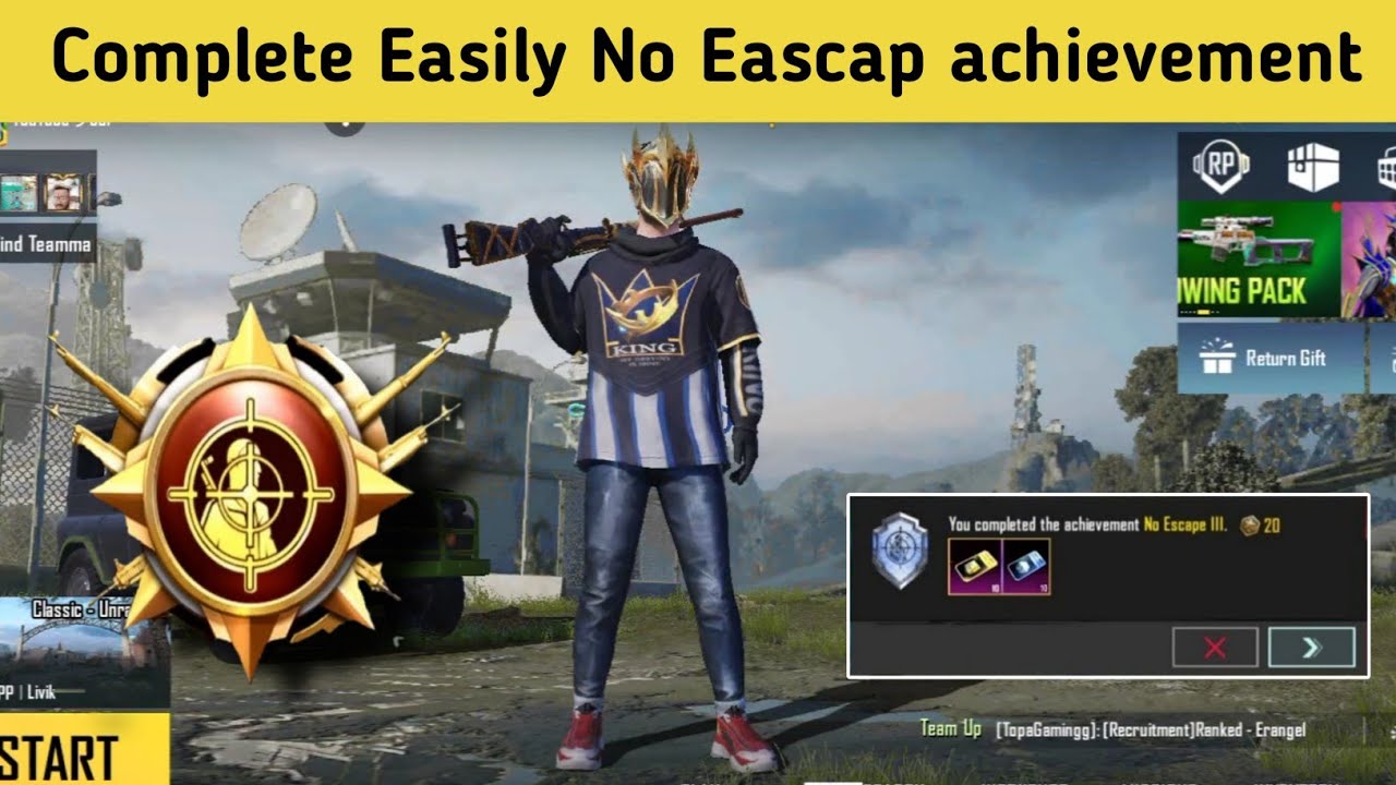 Complete Easily No Eascap achievement in bgmi / how to complete No ...