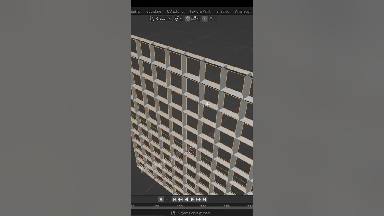 How to make Grid structure from Plane|Subdivision|Wire Modifier|Blender tutorial| # ...