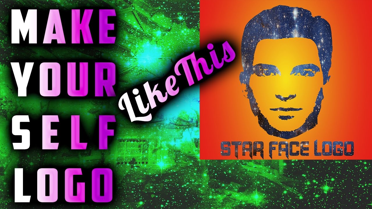 How to make Star Face Logo Of Your Face Photoshop Tutorial - YouTube