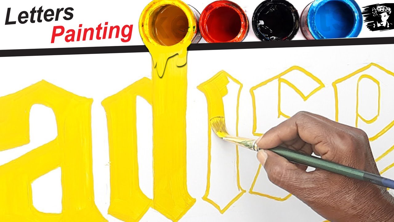 Painting Paradise Design Lettering Sign Writing Color Shading - key of ...