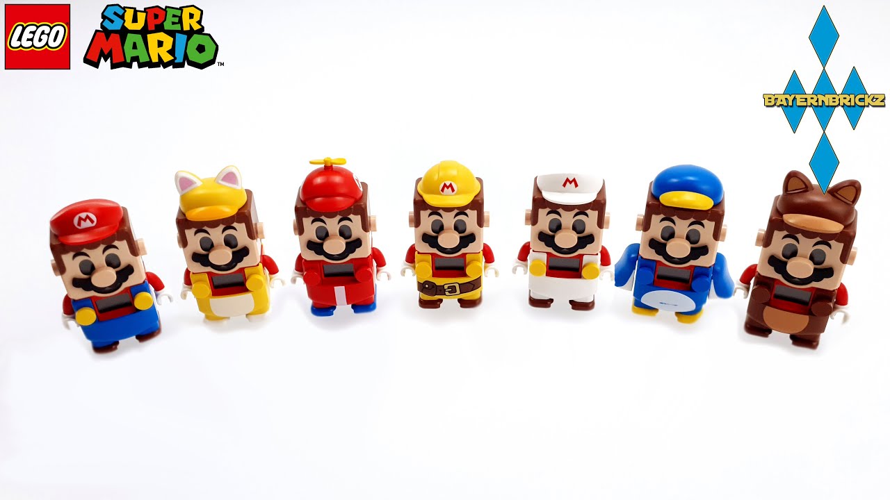 Lego Super Mario - All 7 Suits / Alle 7 Anzüge - YouTube
