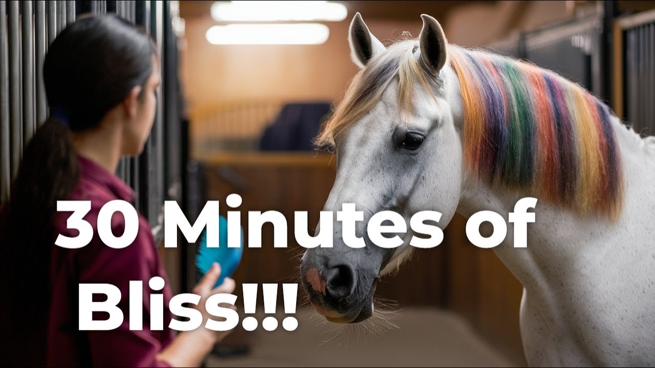 Satisfying Horse Grooming Moments You Will LOVE - YouTube