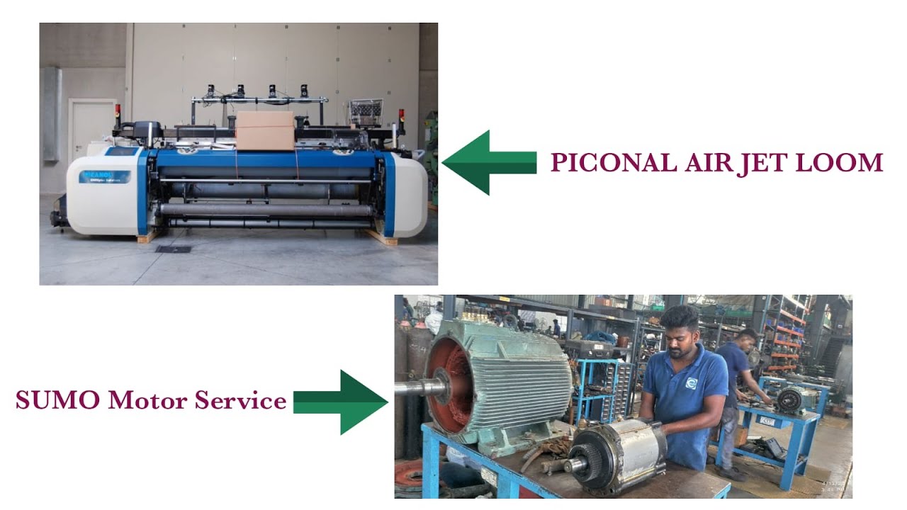 PICANOL Air Jet Auto Loom SUMO Motor Coil Rewinding & Service (Weaving ...