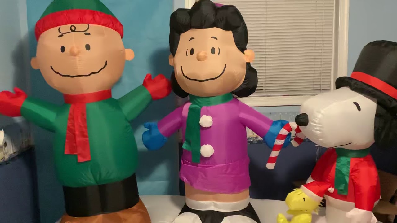 2015 PROTOTYPE Gemmy Inflatable Peanuts Lightshow Review - YouTube
