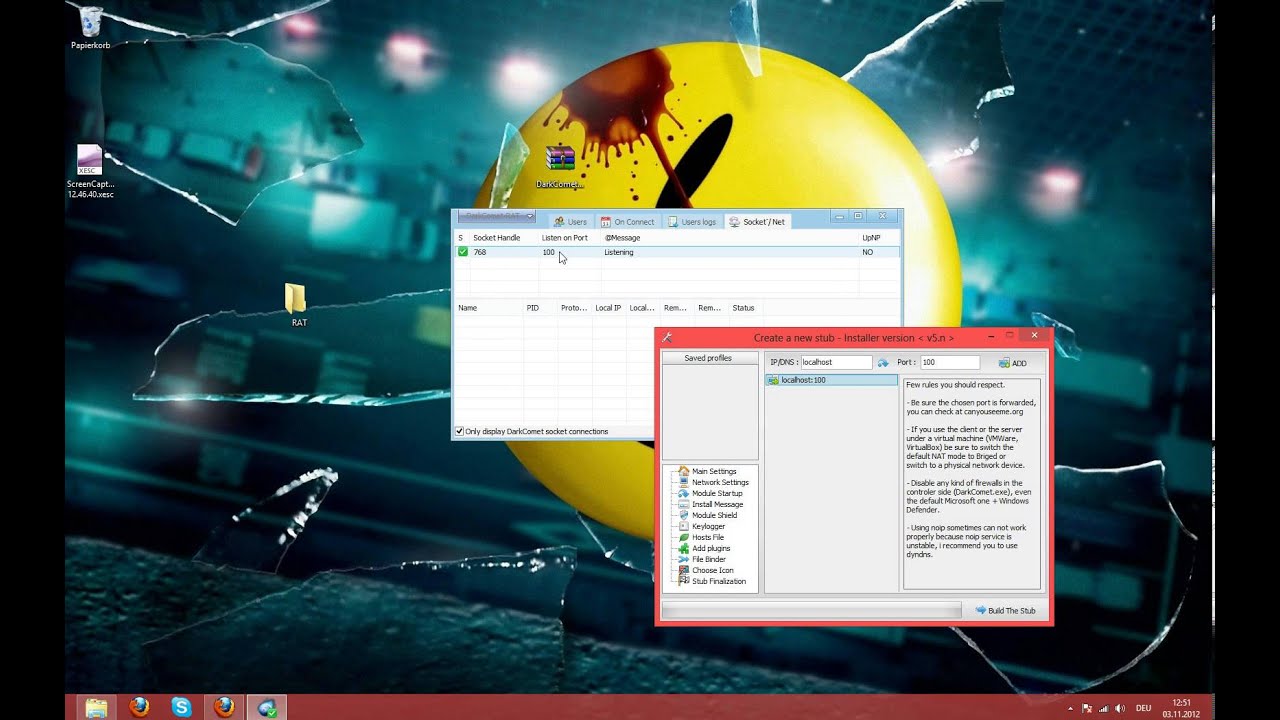 DarkComet 5.3 Setup Tutorial - YouTube