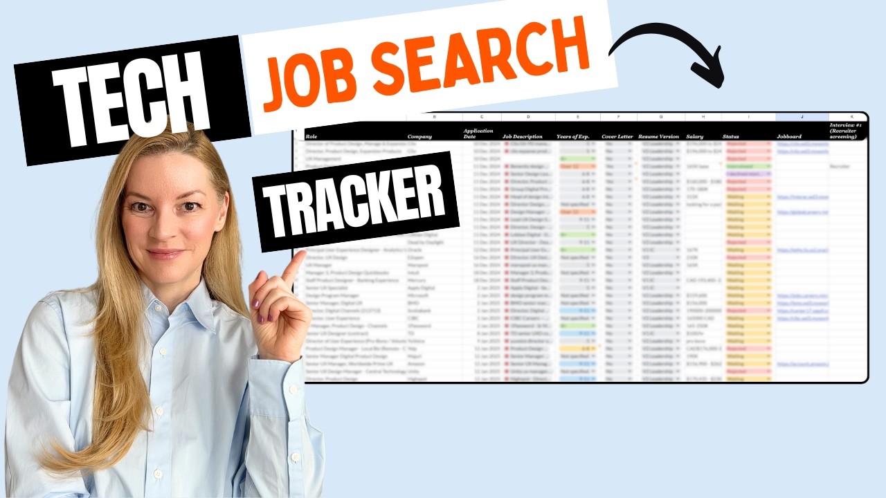Unemployed in Tech in 2025: My Job Application Tracking Method to Stay Organized (with Template ...