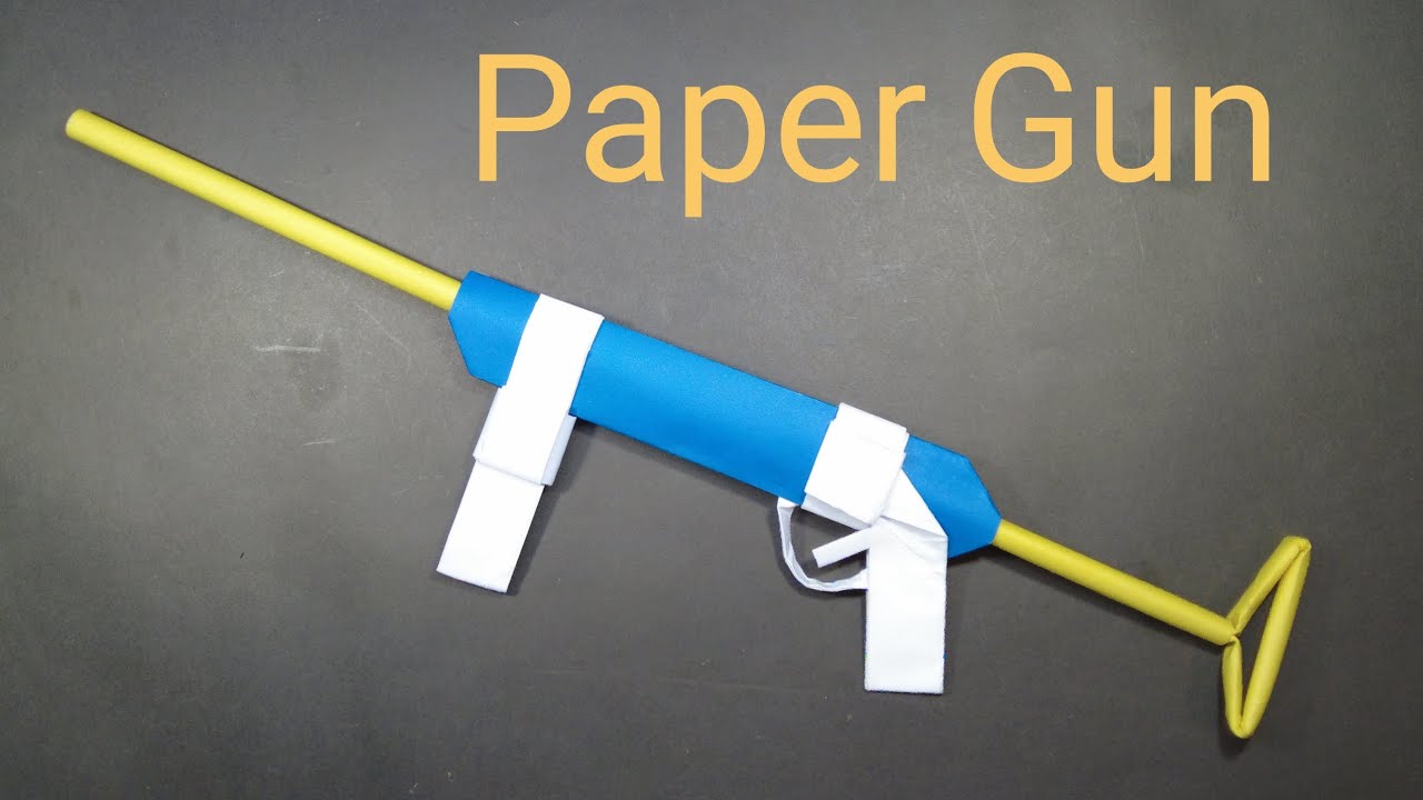 Origami Paper Gun | How to Make a Paper Gun (MP40) | How To Make Mp40 ...