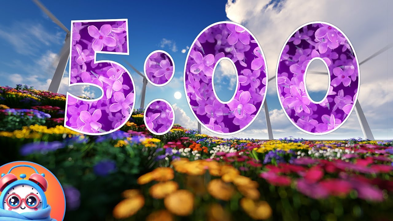5 Minute Countdown Timer with cozy Music Lovely Spring Day 2024 - YouTube