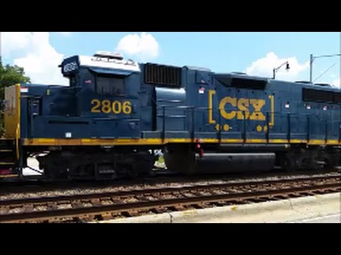 [CSX] 2806 GP38-2 YN3B LHF Leads F736-14 With A Killer K5LA in Fayetteville NC & Rare Reverse ...