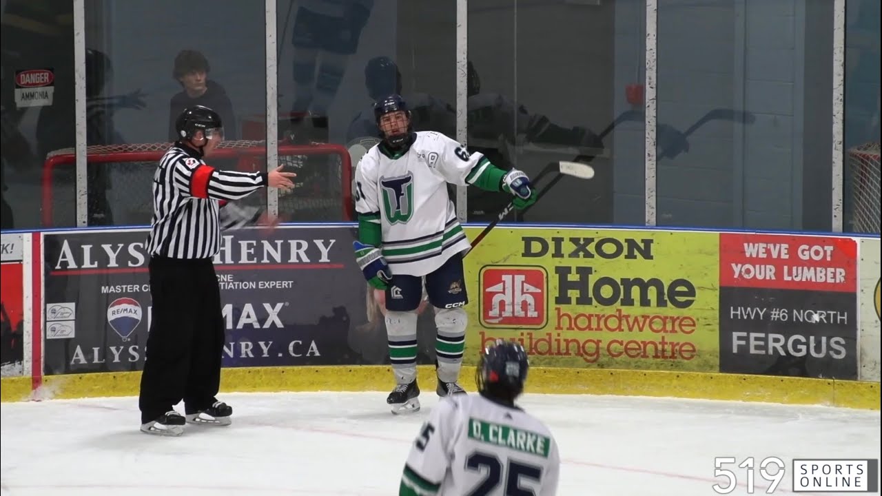 PJHL - Mount Forest Patriots vs Fergus Whalers - YouTube