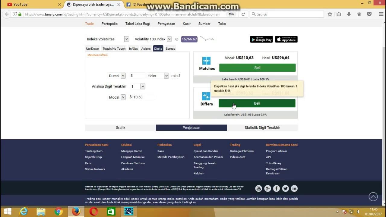 TRADING BINARY - digit differ LDP 1 strategy - YouTube