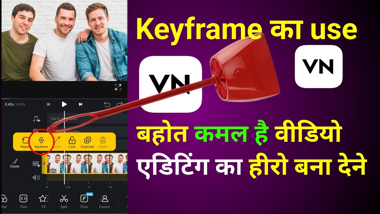 📌how to use keyframe in vn apps/vn apps me keyframe ka use kaise karte hai/make animation in vn ...