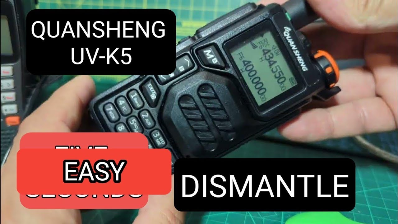 QUANSHENG UV-K5 EASY DISMANTLE No Screws - YouTube