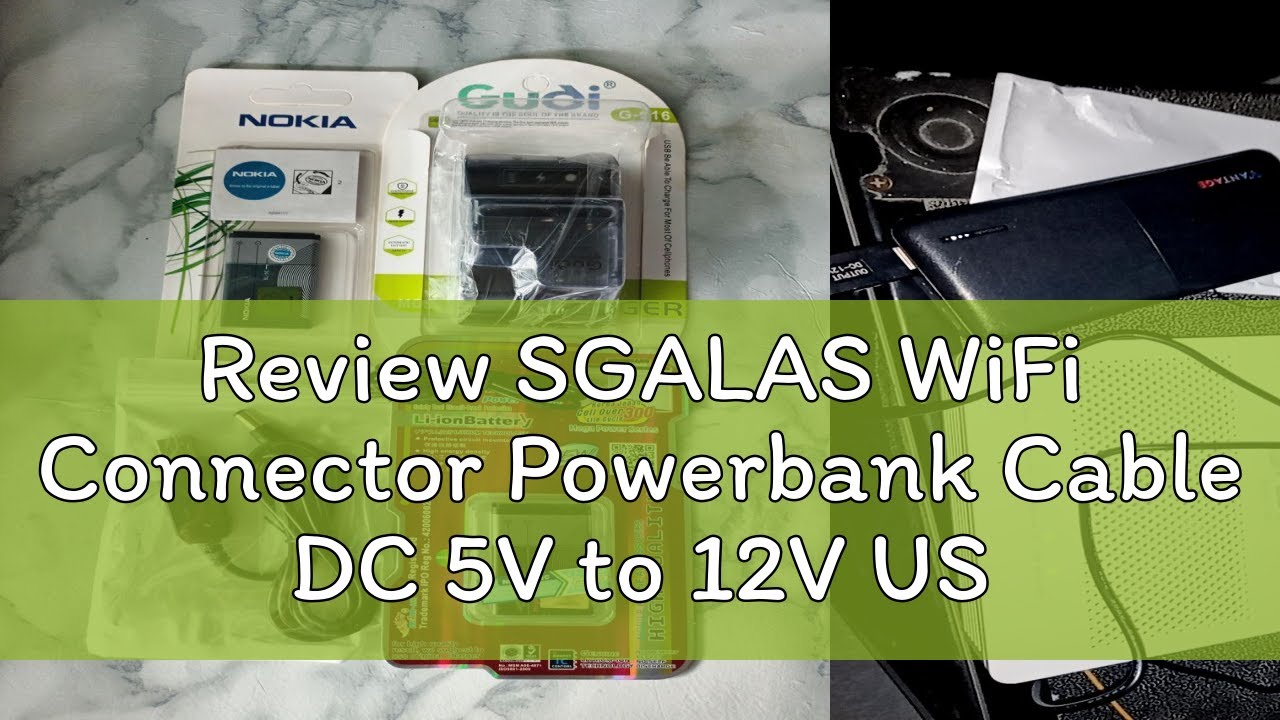 Review SGALAS WiFi Connector Powerbank Cable DC 5V to 12V USB WiFi Cord ...