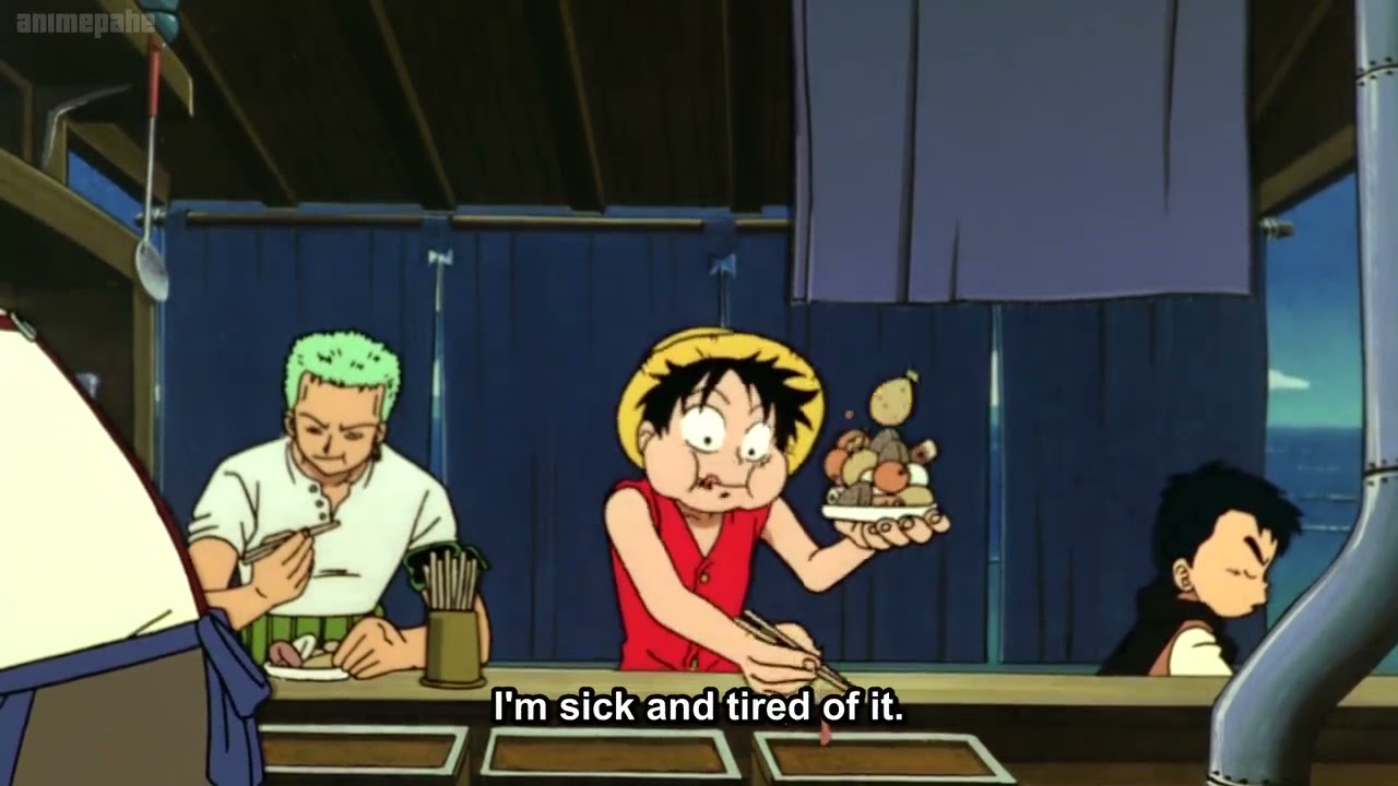 Zoro fight Luffy for eating his food 😂😂💀 - YouTube