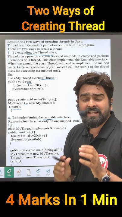 Two ways Of Creating Thread | V2V Class | - YouTube