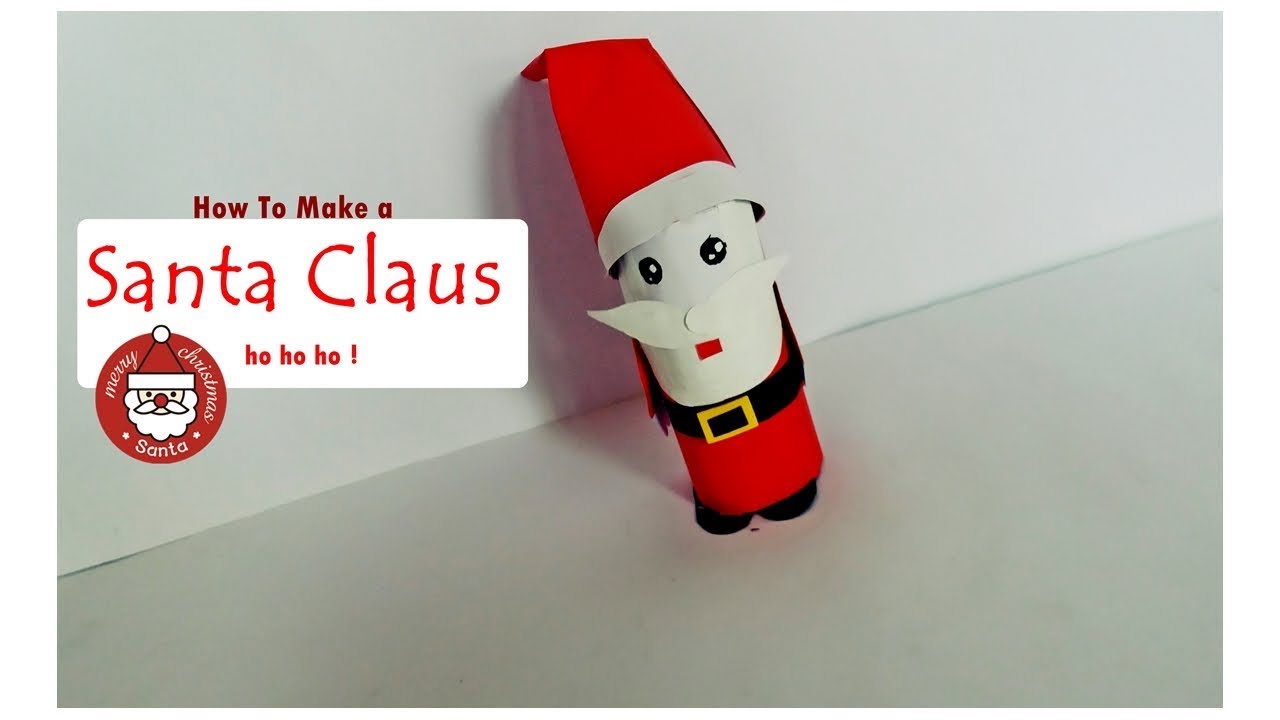 DIY- How To Make a Cute Santa Claus With Tissue Cardboard Roll || Waste ...