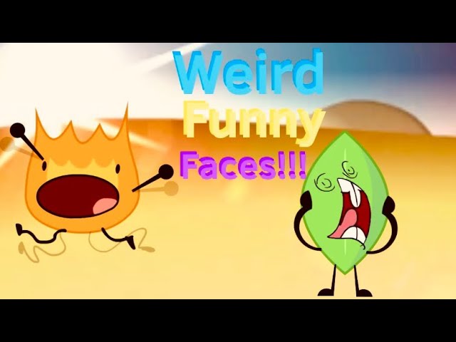 Inanimate Insanity Weird Faces BFDI To BFDIA: Weird/Funny Faces!