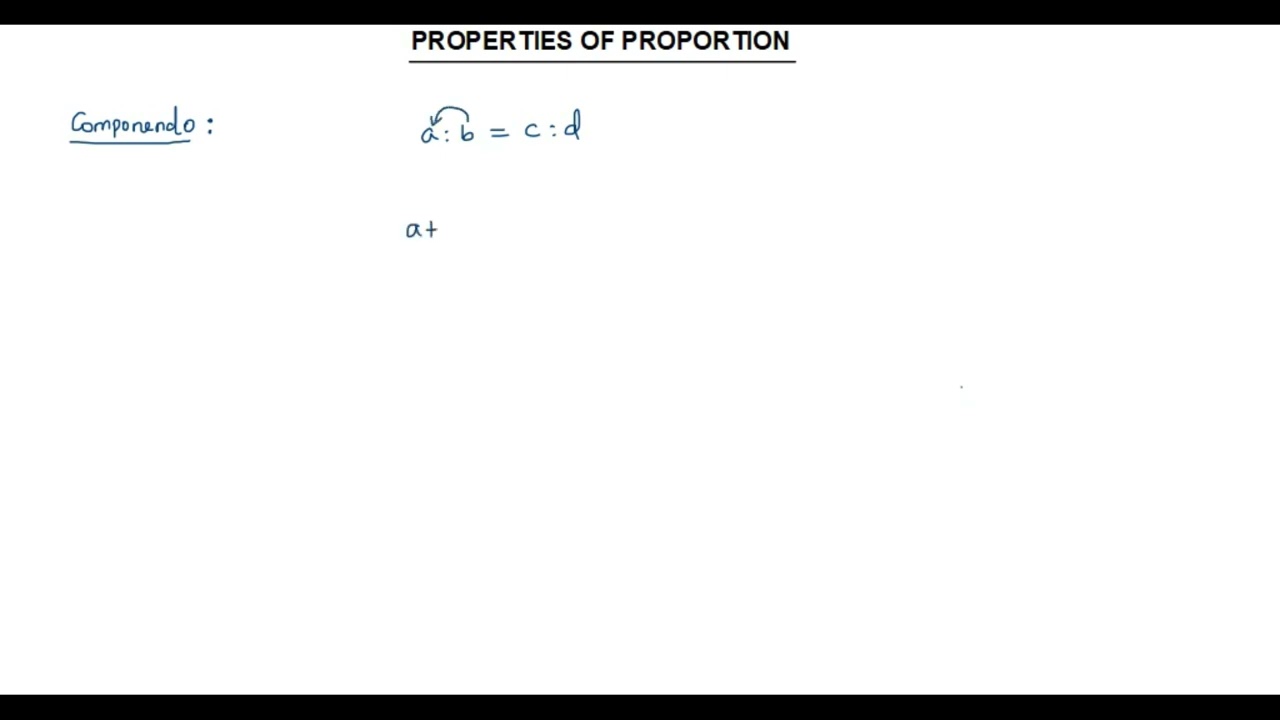 Componendo Property - YouTube