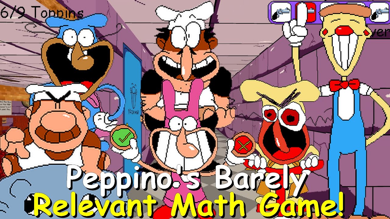 Peppino's Barely Relevant Math Game - Baldi's Basics Plus Mod - YouTube