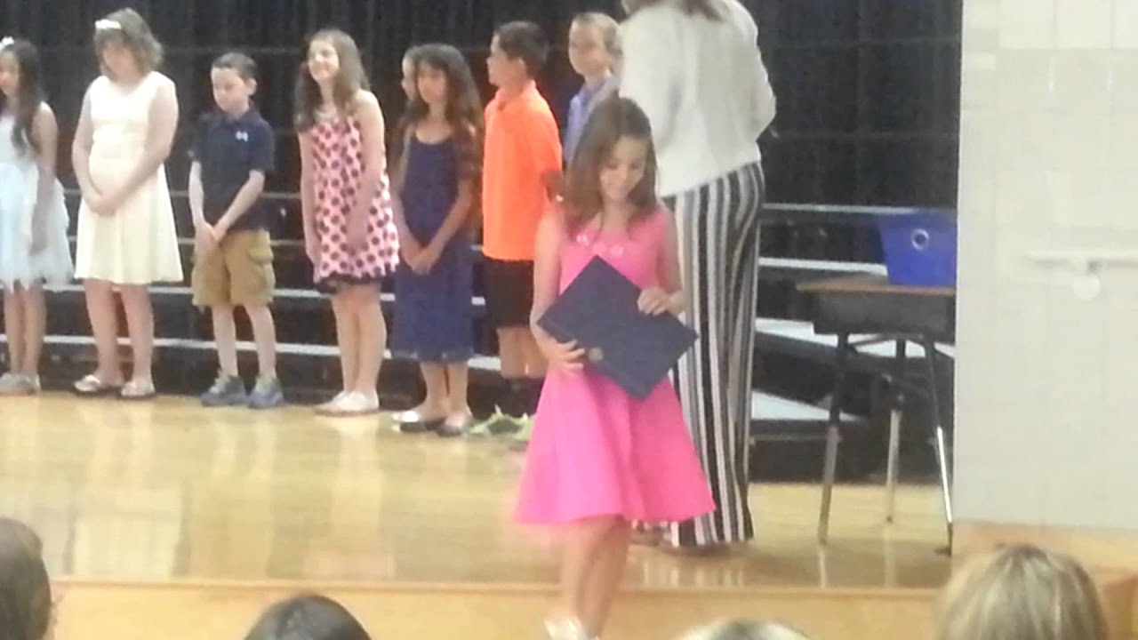 Sarah 4th Grade Graduation - YouTube