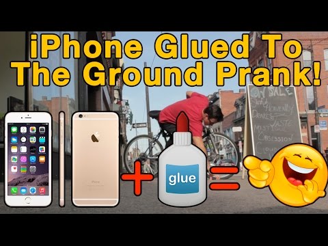 New iPhone 6 Glued to the Ground Prank - YouTube