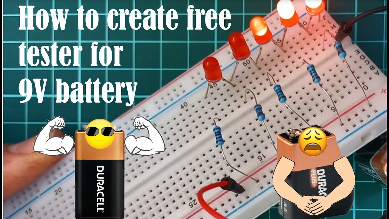 How To make 9V Battery Tester at home - YouTube