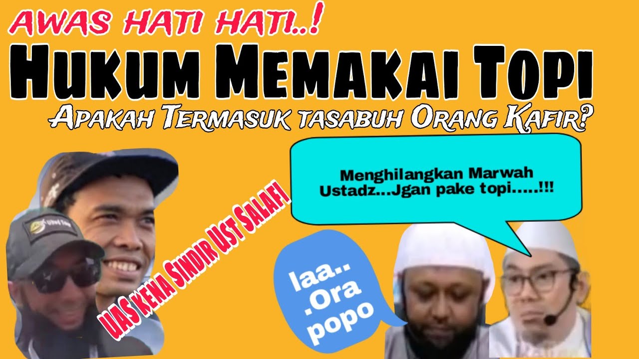 Ternyata Ini Hukum memakai Topi dalam Islam - YouTube
