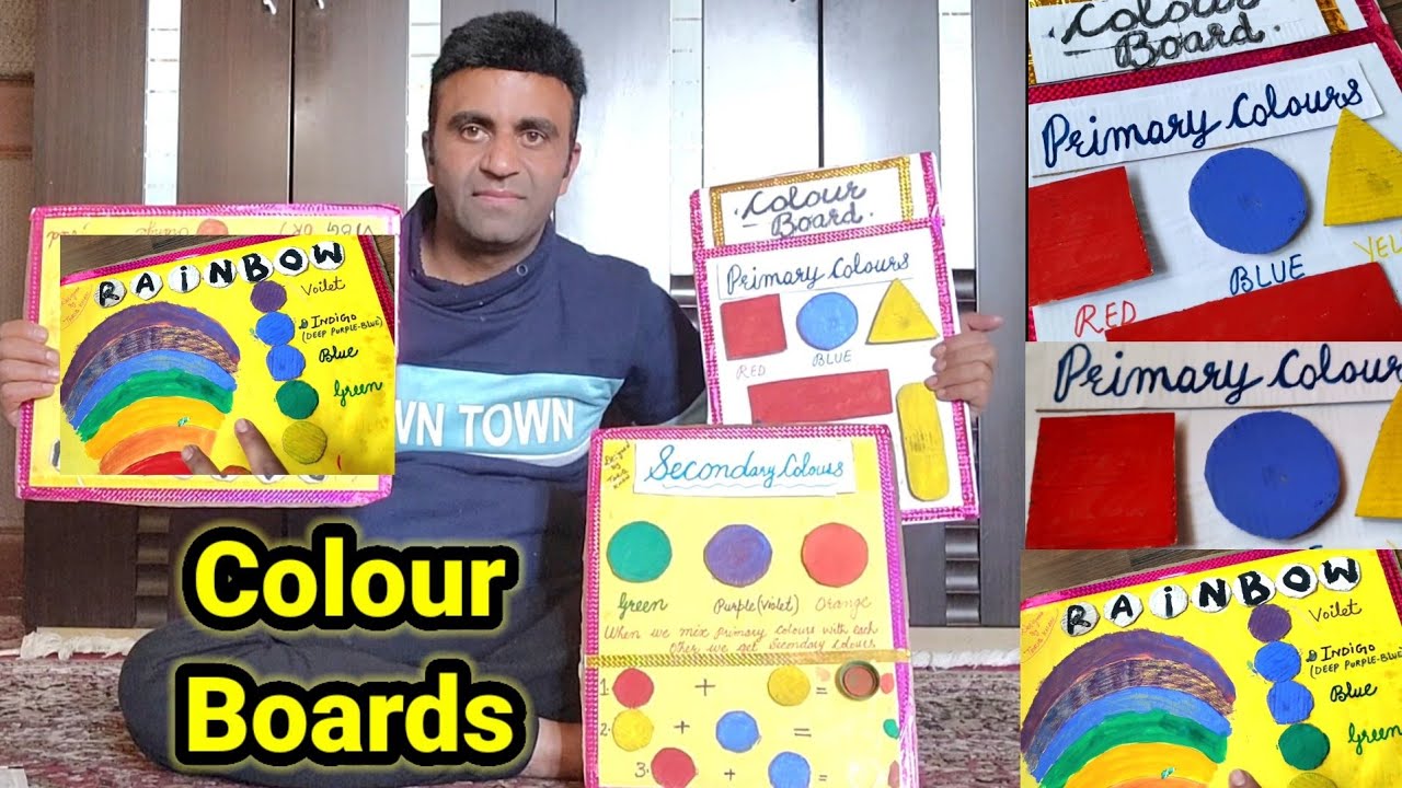 Colour Boards For Primary Classes Lowcost Nocost TLM With Demonstration ...