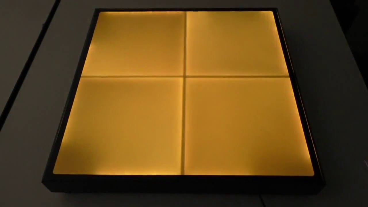 Made in JAPAN RGB LED panel light guide plate - YouTube