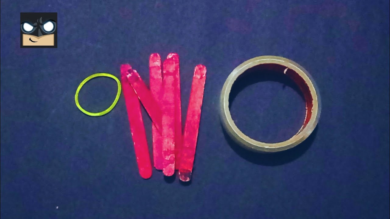 How To Make SlingShot || How to make Slingshot with ice cream stick ...