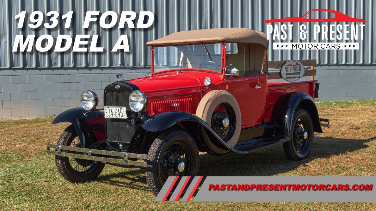 1931 Ford Model A Red Tan Manual Convertible 865004 cosessiondb - YouTube
