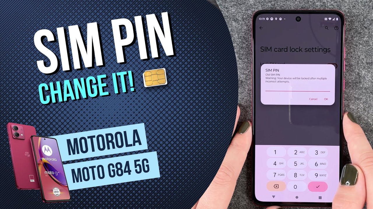 Motorola moto g84 5G - How to Change SIM PIN • 📱 • 🔢 • 🔐 • Tutorial ...