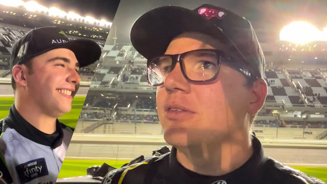 Sam Mayer, Sheldon Creed Happy with First Haas Race - YouTube