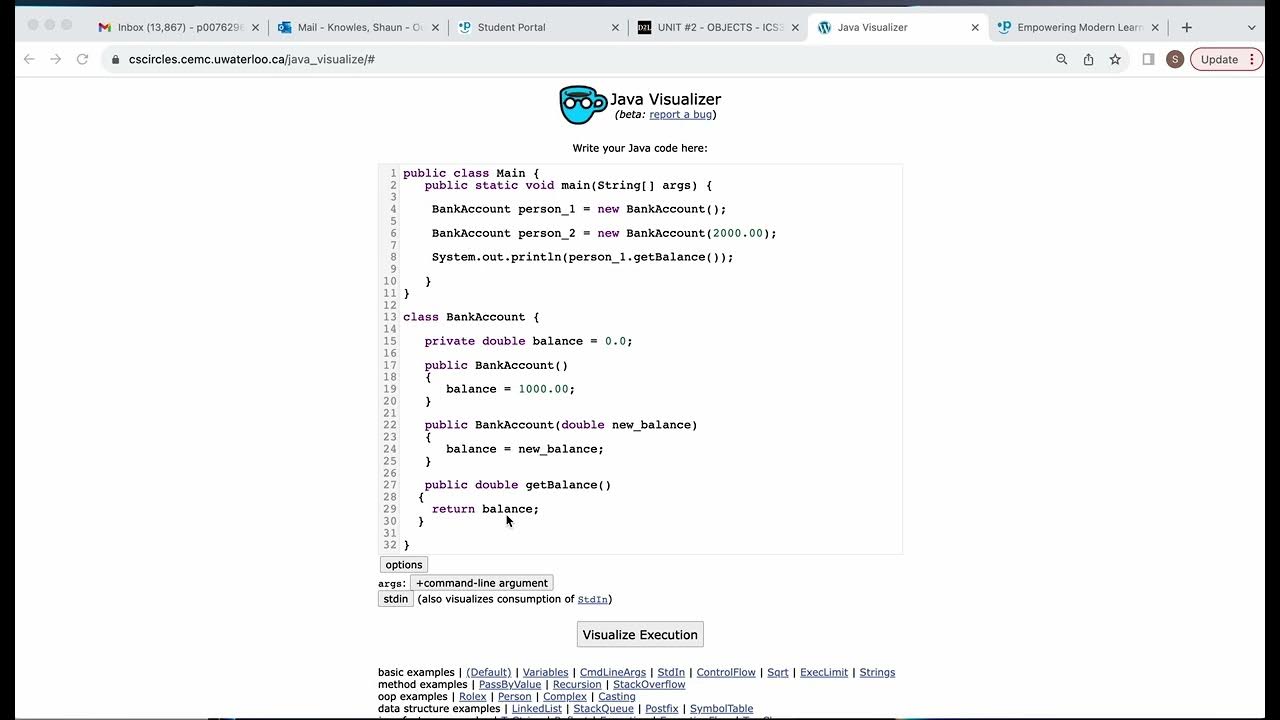Objects, Constructors, Methods - YouTube