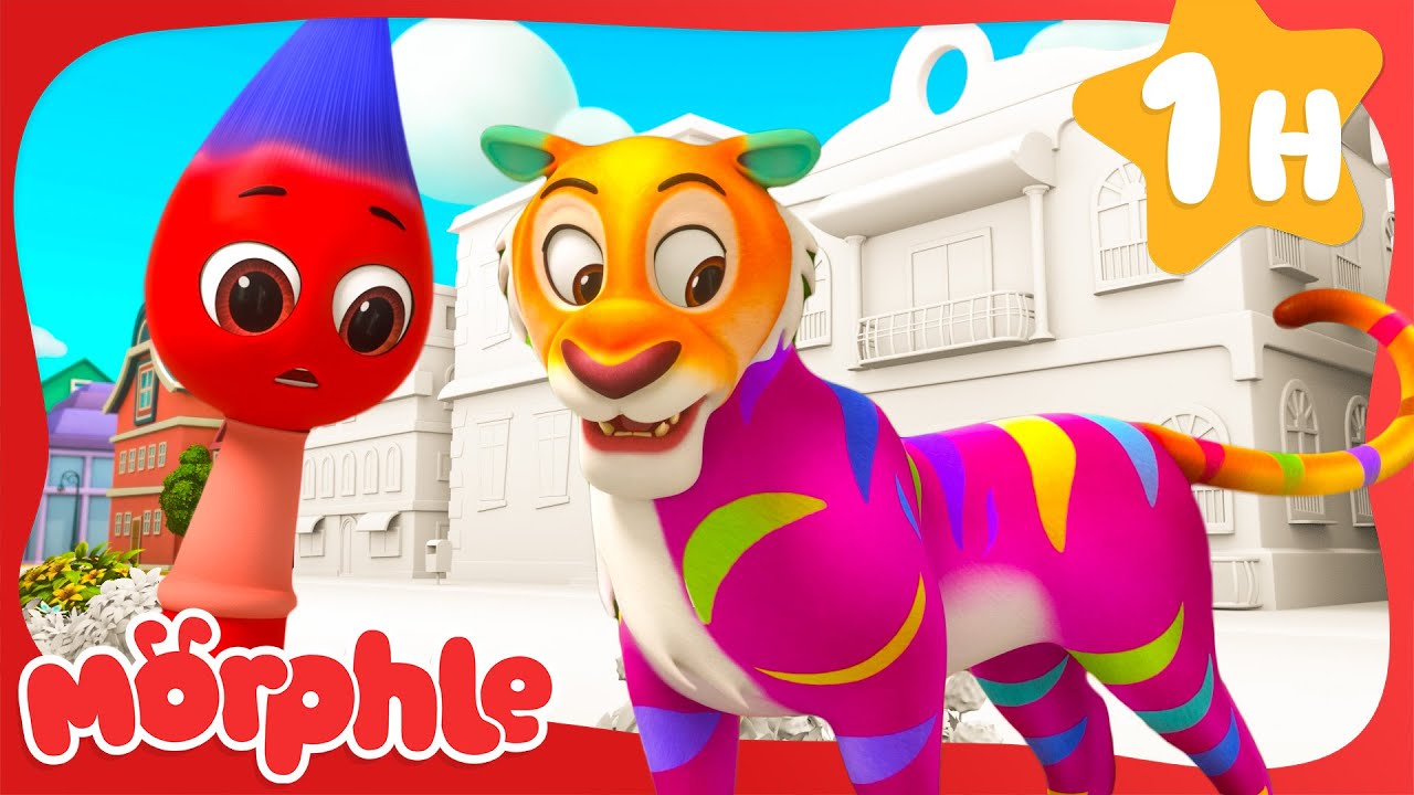 Let's Paint The Town Morphle | MORPHLE 🔴| Family Time! 👨‍👩‍👦 | MOONBUG ...