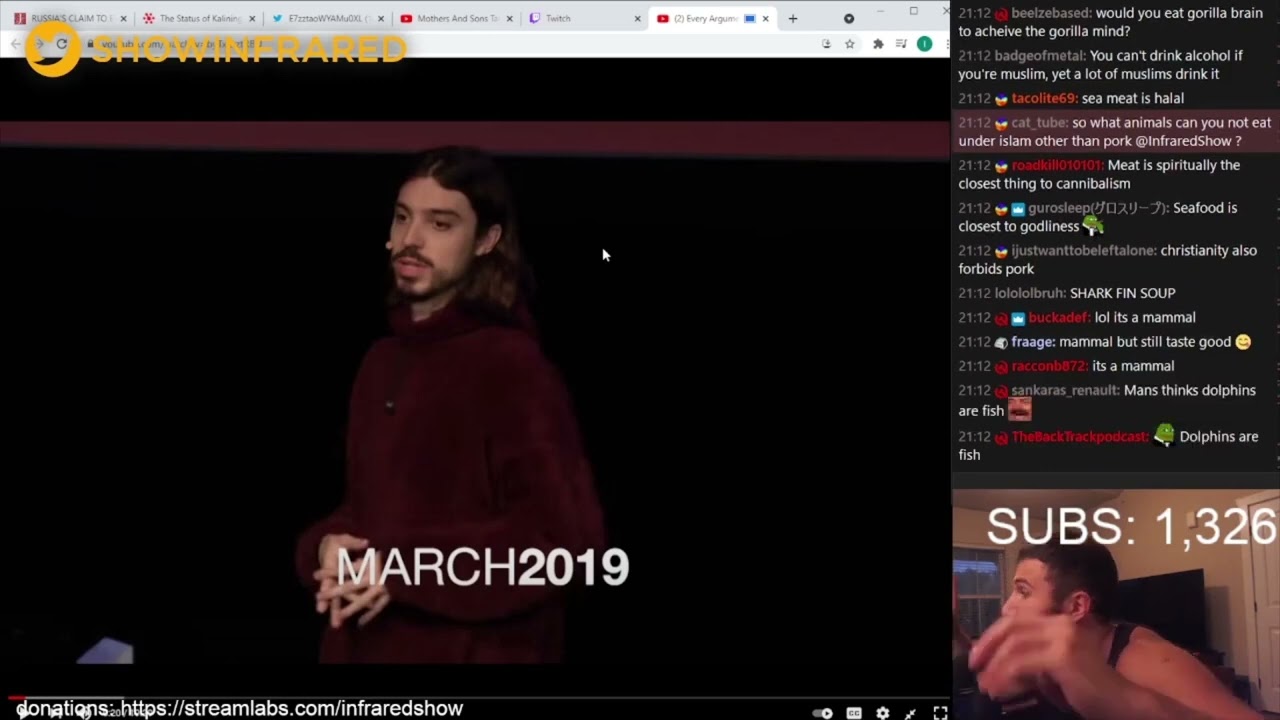 Haz from Infrared DESTROYS Vegans | Infrared Show - YouTube