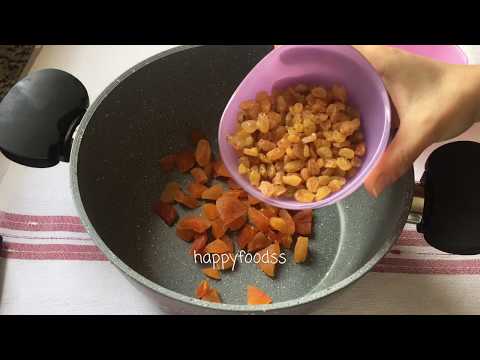 Kayısı ve üzümlü hoşaf yapılışı