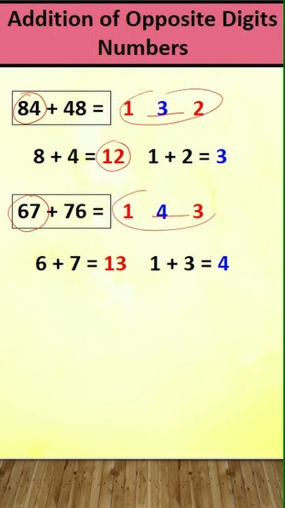 Boost Your Math Skills with Addition Tricks: Opposite Digit Numbers - YouTube