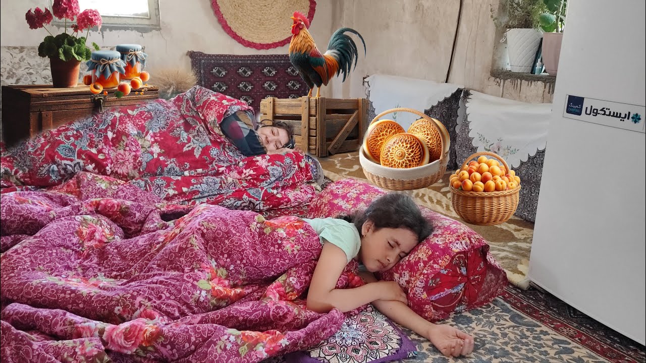 Village Life In Iran!💗 Amazing Apricot jam & Tandoori Bread - YouTube