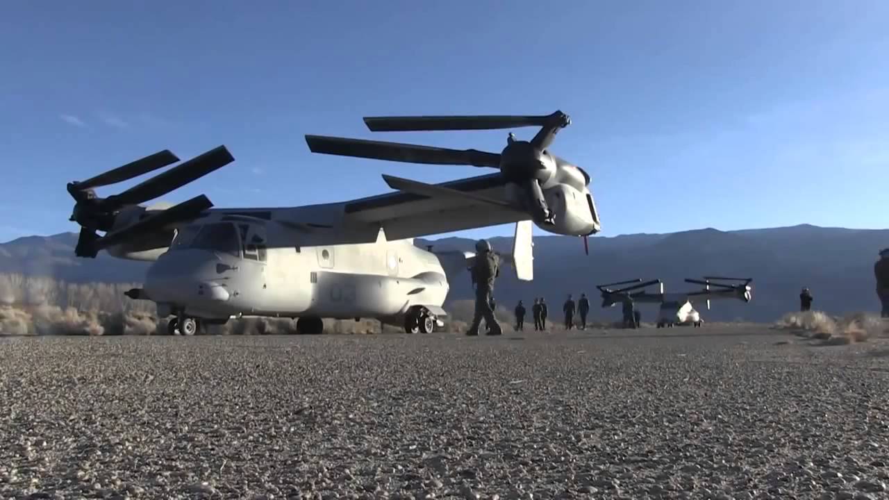 The US Marines Hybrid Transformer Helicopter/Plane in Action V 22 ...
