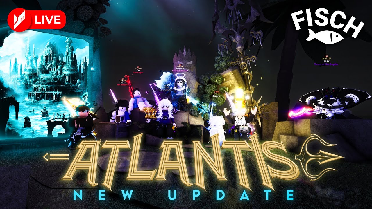 🔴 [LIVE] Update baru Atlantis Fisch Roblox semoga dapet kraken - YouTube