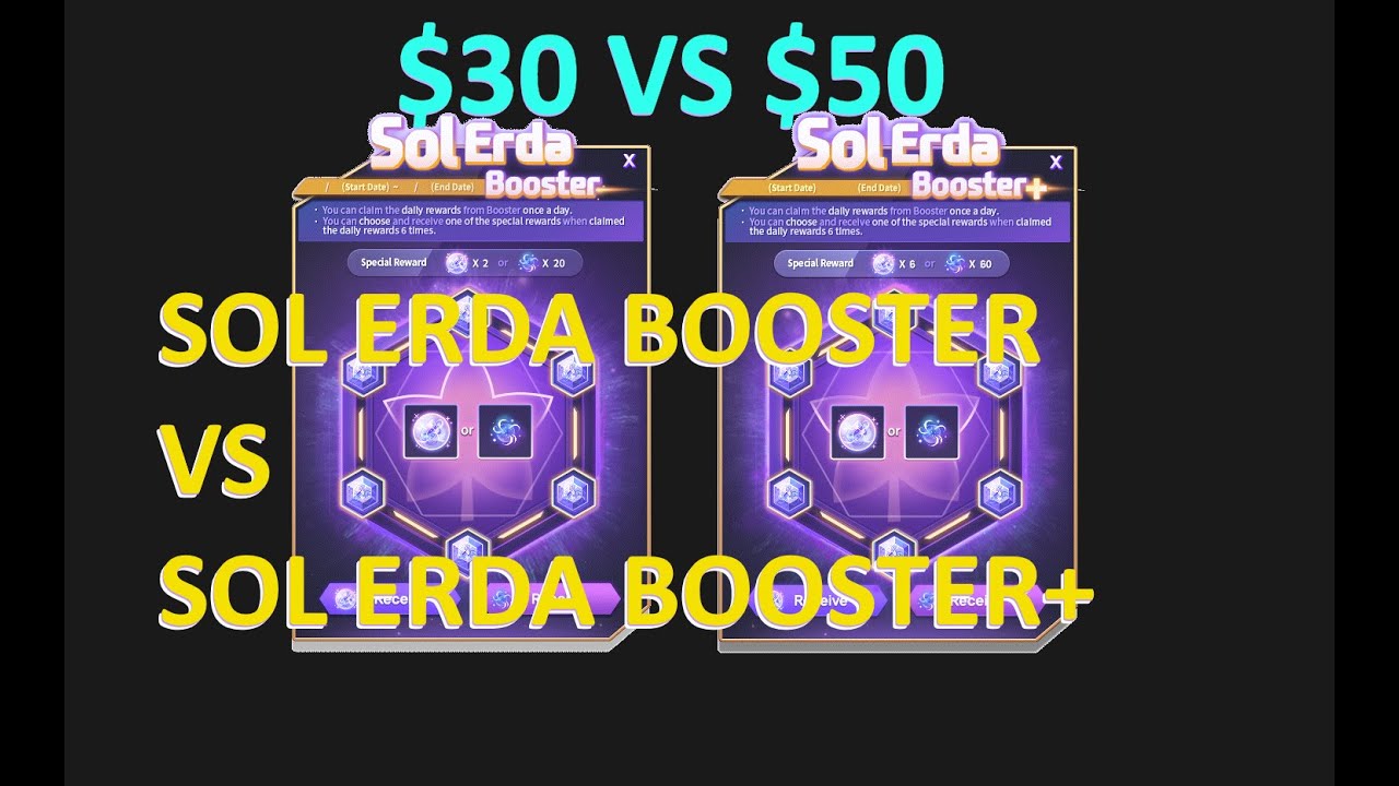 Sol Erda Booster vs Booster + ($30 vs $50) - YouTube