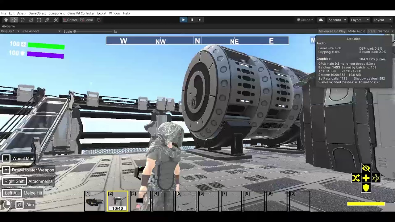 Unity 3D Game Dev Test - testing physics, game mechanics etc #unity3d ...