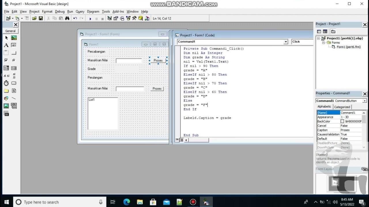 Percabangan & Perulangan Pada Visual Basic - YouTube