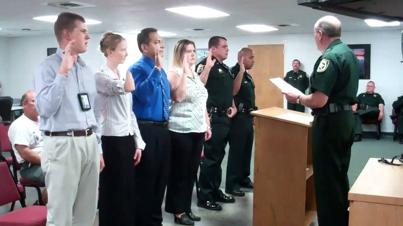 Clay County FL Sheriff's Office Swears in New Members - YouTube